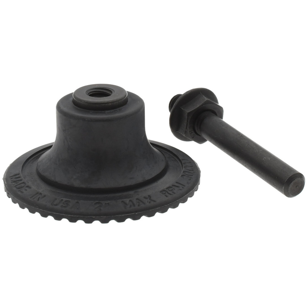 Made in USA - Disc Backing Pad: 2" Dia, Quick-Change Type S | MSC Direct