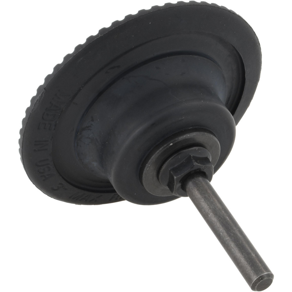 Made in USA - Disc Backing Pad: 3" Dia, Quick-Change Type S | MSC Direct