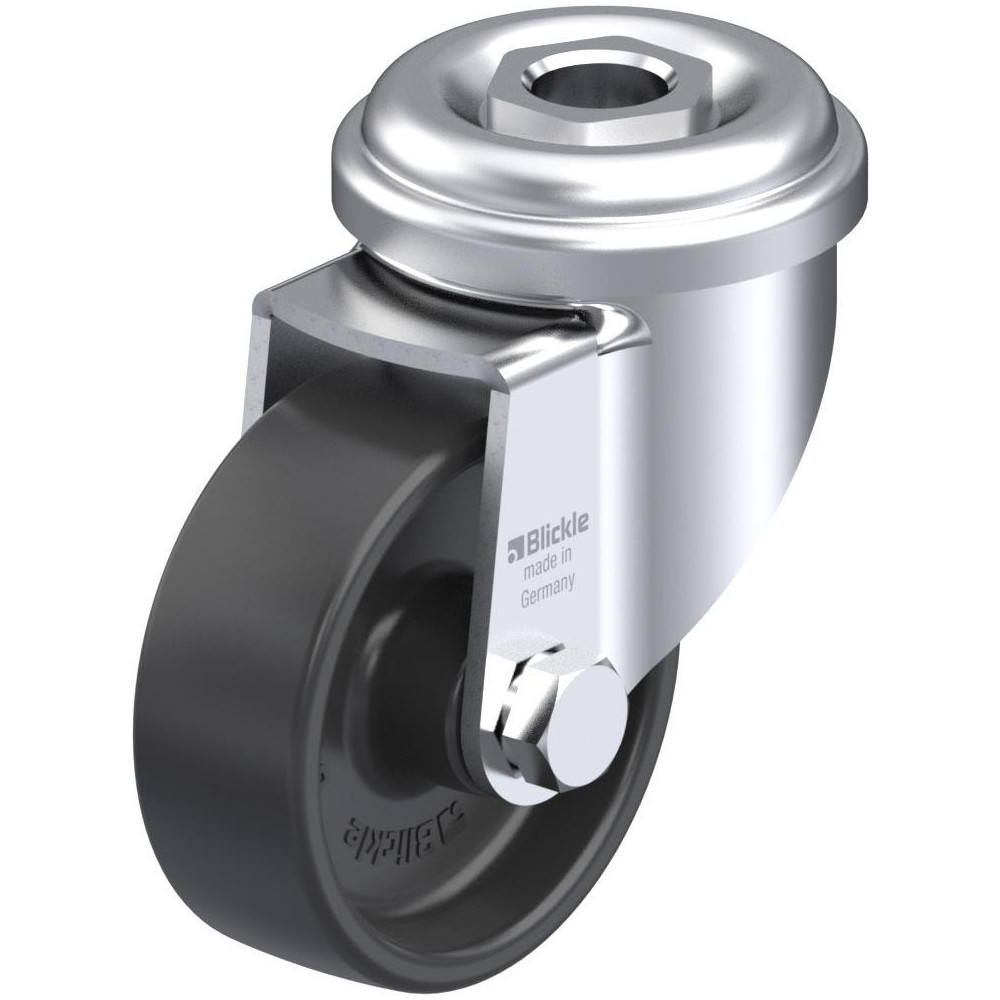 Blickle - Standard Casters: Mount: Hollow Kingpin; Caster Type: Swivel ...