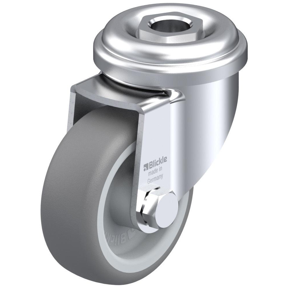 Blickle - Standard Casters: Mount: Hollow Kingpin; Caster Type: Swivel ...