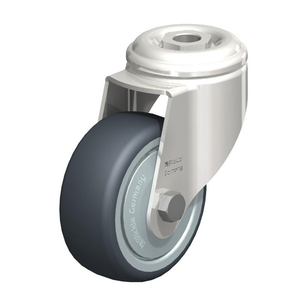 Blickle - Standard Casters: Mount: Hollow Kingpin; Caster Type: Swivel ...
