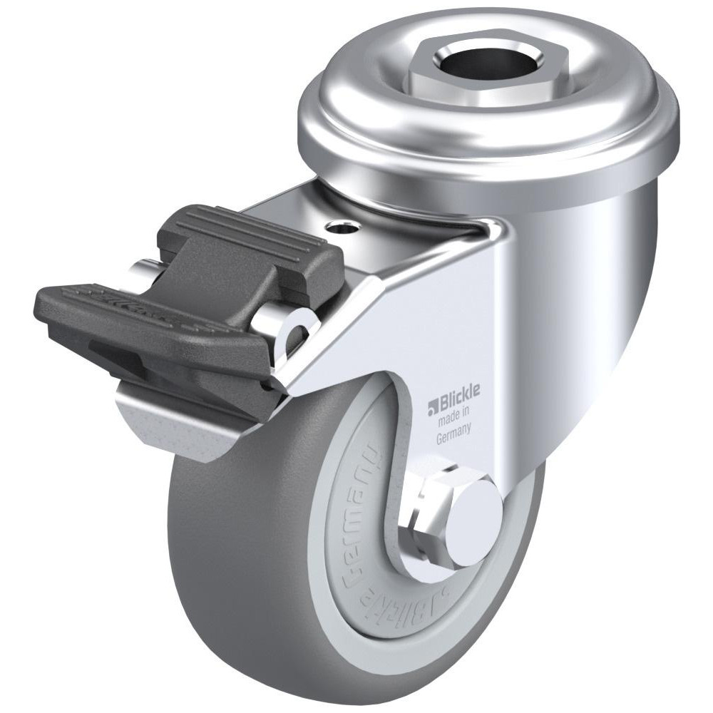 Blickle - Standard Casters: Mount: Hollow Kingpin; Caster Type: Swivel ...