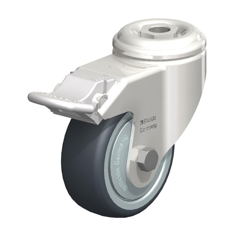 Blickle - Standard Casters: Mount: Hollow Kingpin; Caster Type: Swivel ...
