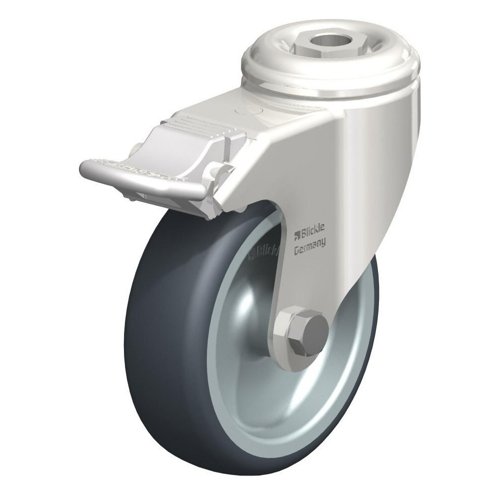 Blickle - Standard Casters: Mount: Hollow Kingpin; Caster Type: Swivel ...