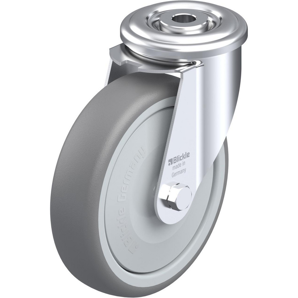 Blickle - Standard Casters: Mount: Hollow Kingpin; Caster Type: Swivel ...