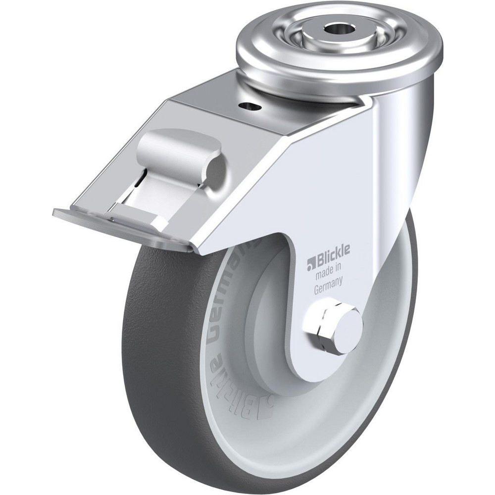 Blickle - Standard Casters: Hollow Kingpin, Swivel w/Brake, Total-Lock ...