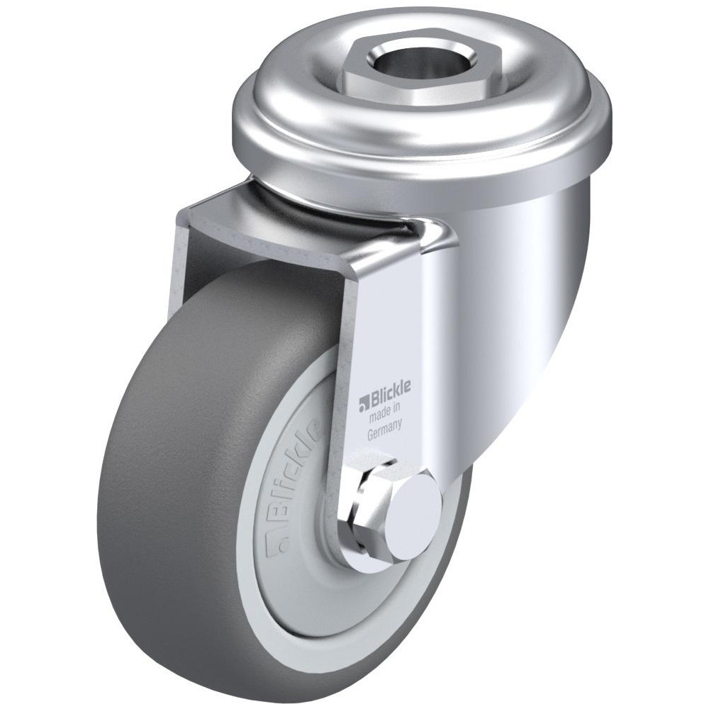 Blickle - Standard Casters: Mount: Hollow Kingpin; Caster Type: Swivel ...