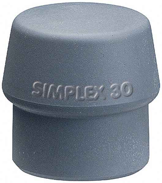 HALDER - 1-37/64" Face Dia, Grade Medium Hard, Gray Hammer Tip/Face ...