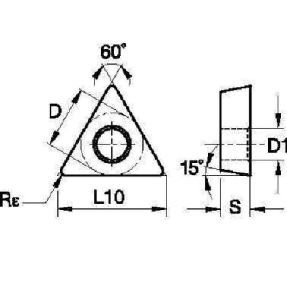 Widia - Boring Inserts: Insert Style: TDHB; Insert Size Code: 130805 ...