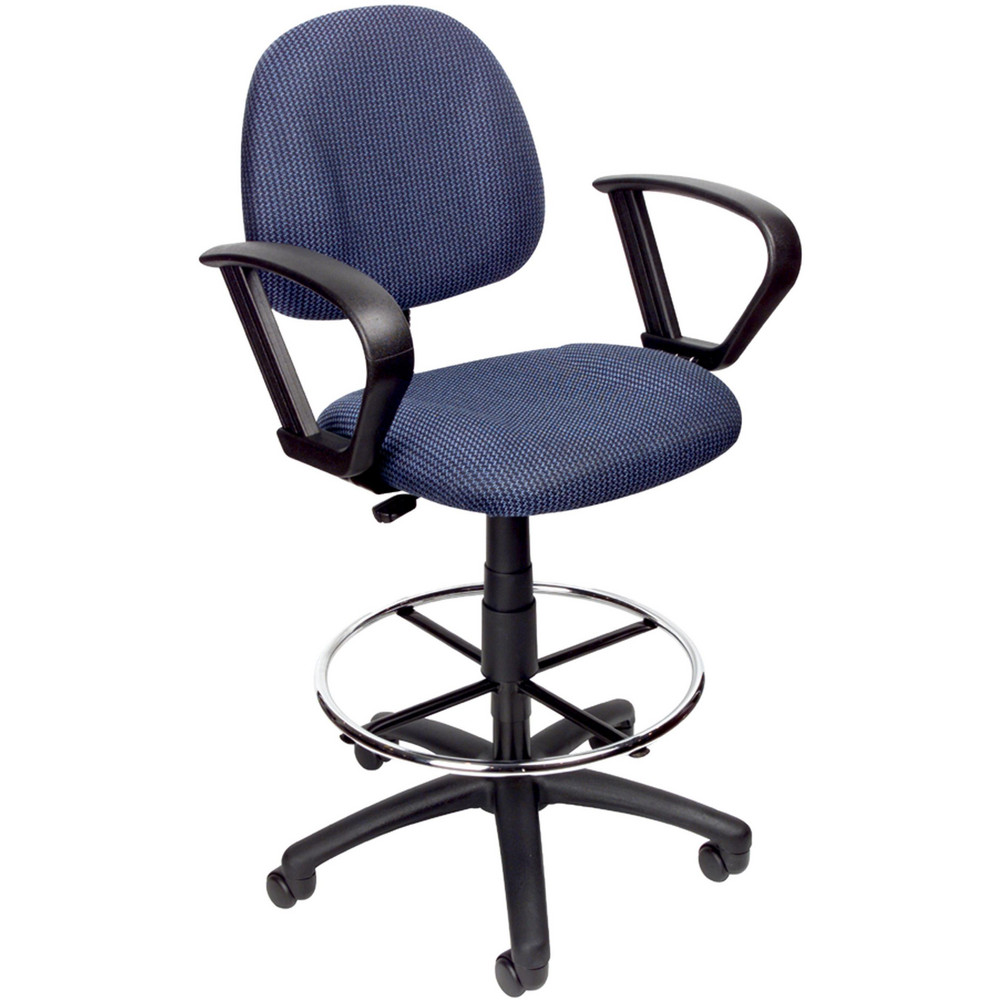 Boss Office Products - Adjustable Drafting Chair with Loop Arms and ...