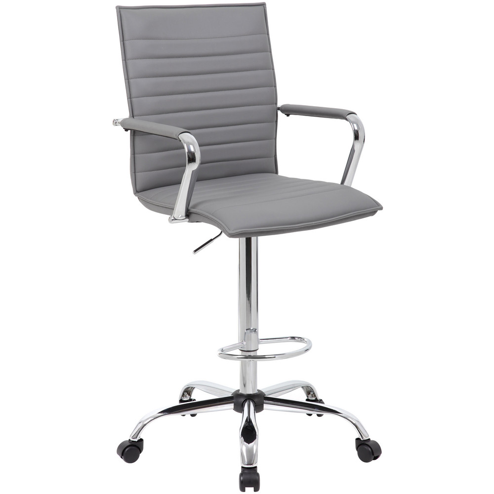 Boss Office Products - Ribbed Design Drafting Stool: 26-1/2 to 35" Seat ...