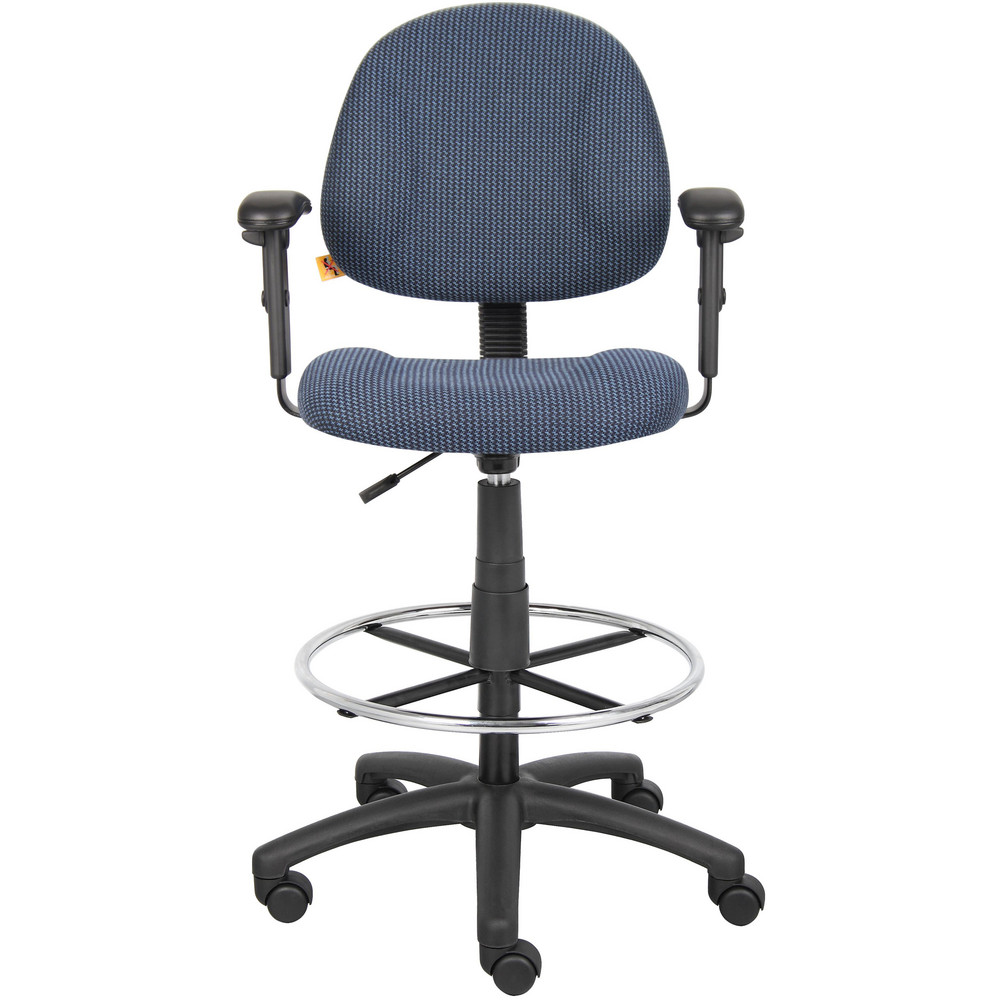 Boss Office Products - Adjustable Drafting Chair with Adjustable Arms ...
