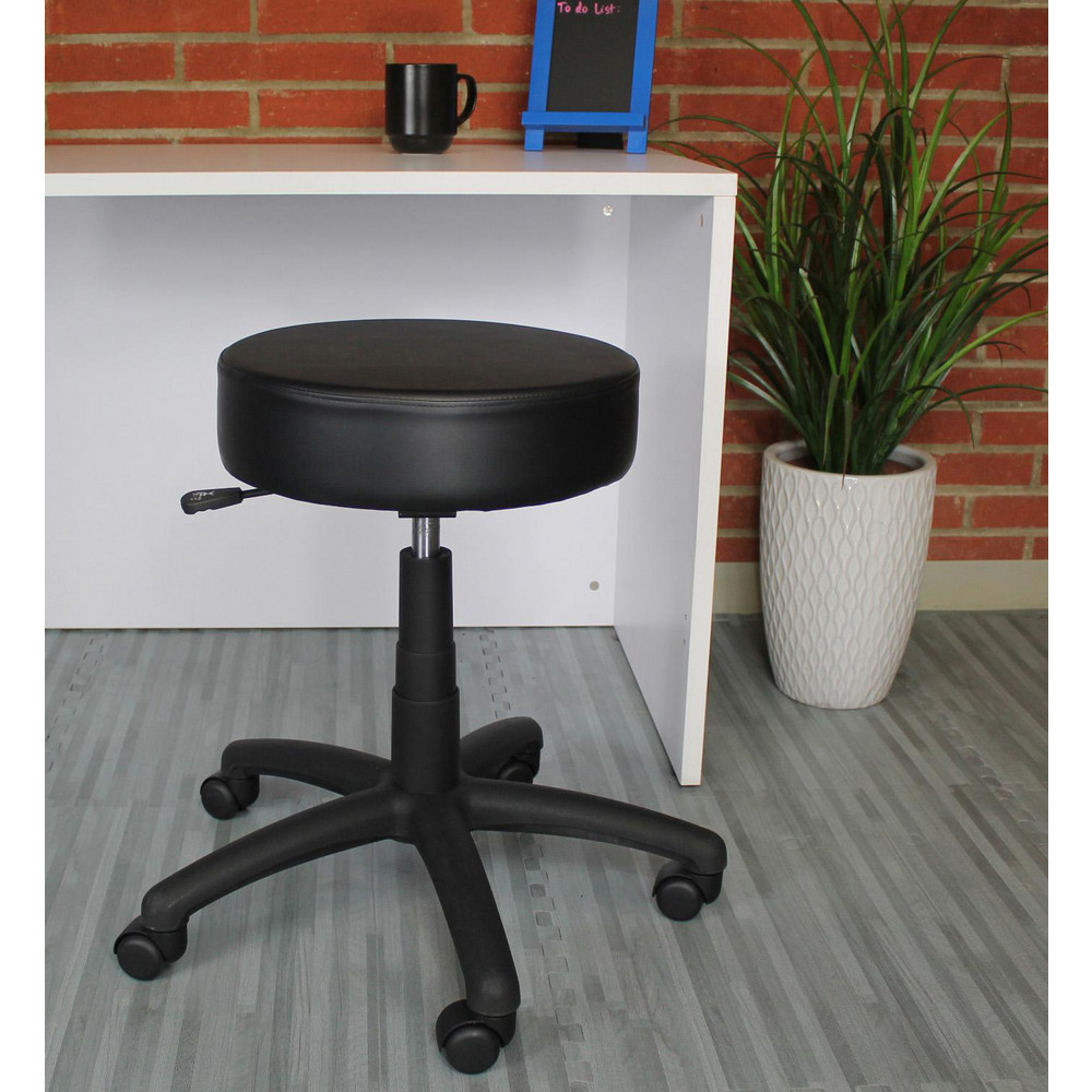 Boss Office Products - DOT Stool: 18 to 23" Seat Height, 16 x 16" Seat ...
