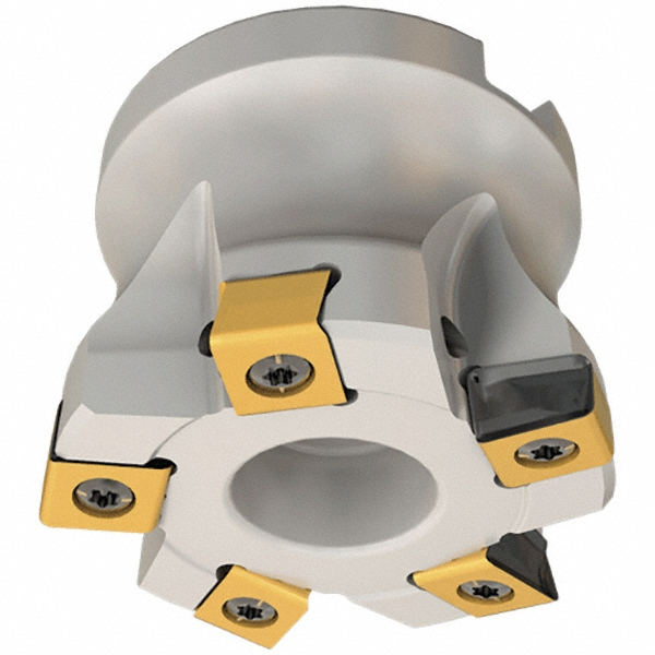 Iscar - 50mm Cut Dia, 22mm Arbor Hole Dia, Indexable Square-Shoulder ...