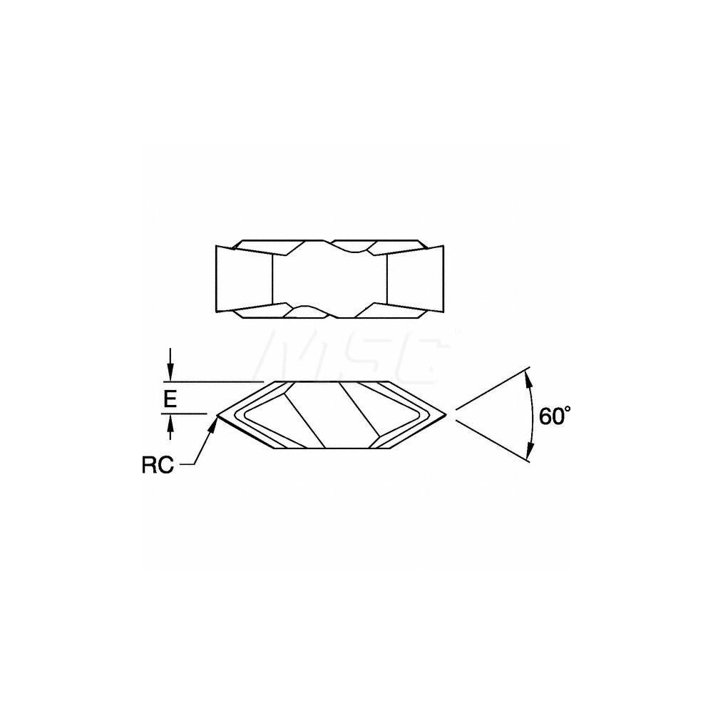 Kennametal - Laydown Threading Insert: NTU4R KCU25, Carbide | MSC Direct