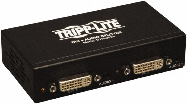 Tripp-Lite - DVI Splitter with Audio and Signal Booster | MSC Direct