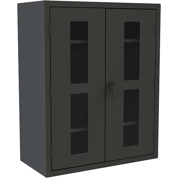 Durham - Steel Visible & Shelf Cabinet: 48" Wide, 24" Deep, 66" High ...