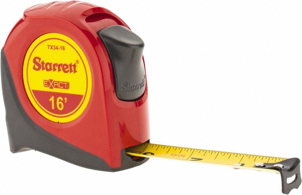 Starrett - 16' x 3/4" Yellow Blade Tape Measure - 92264027 - MSC ...