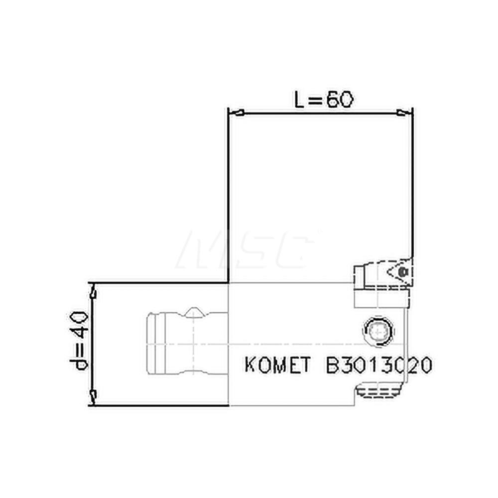 Komet - Boring Head: 40 mm Body Dia, Manual | MSC Direct