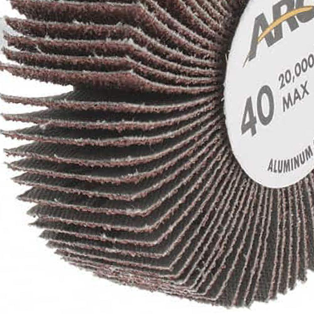 ARC Abrasives - Mounted Flap Wheel: 3" Dia, 1" Face Width, 40 Grit ...