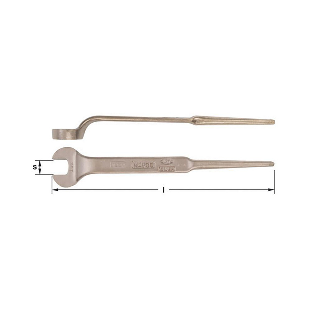 Ampco - Spud Handle Open End Wrench: Single End Head, Single Ended ...