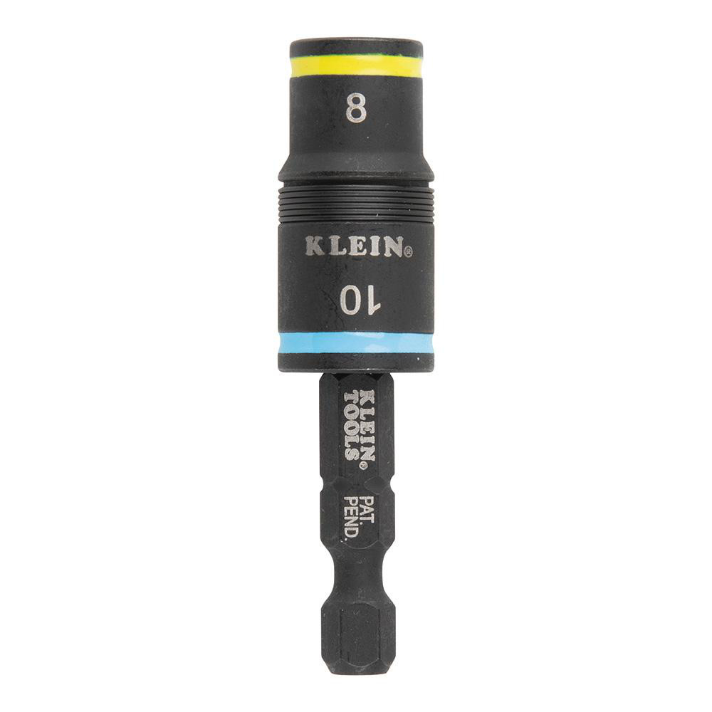 Klein Tools - Socket Set: Impact, 2 Pc, 1/4" Drive, 8.00 to 10.00 mm ...