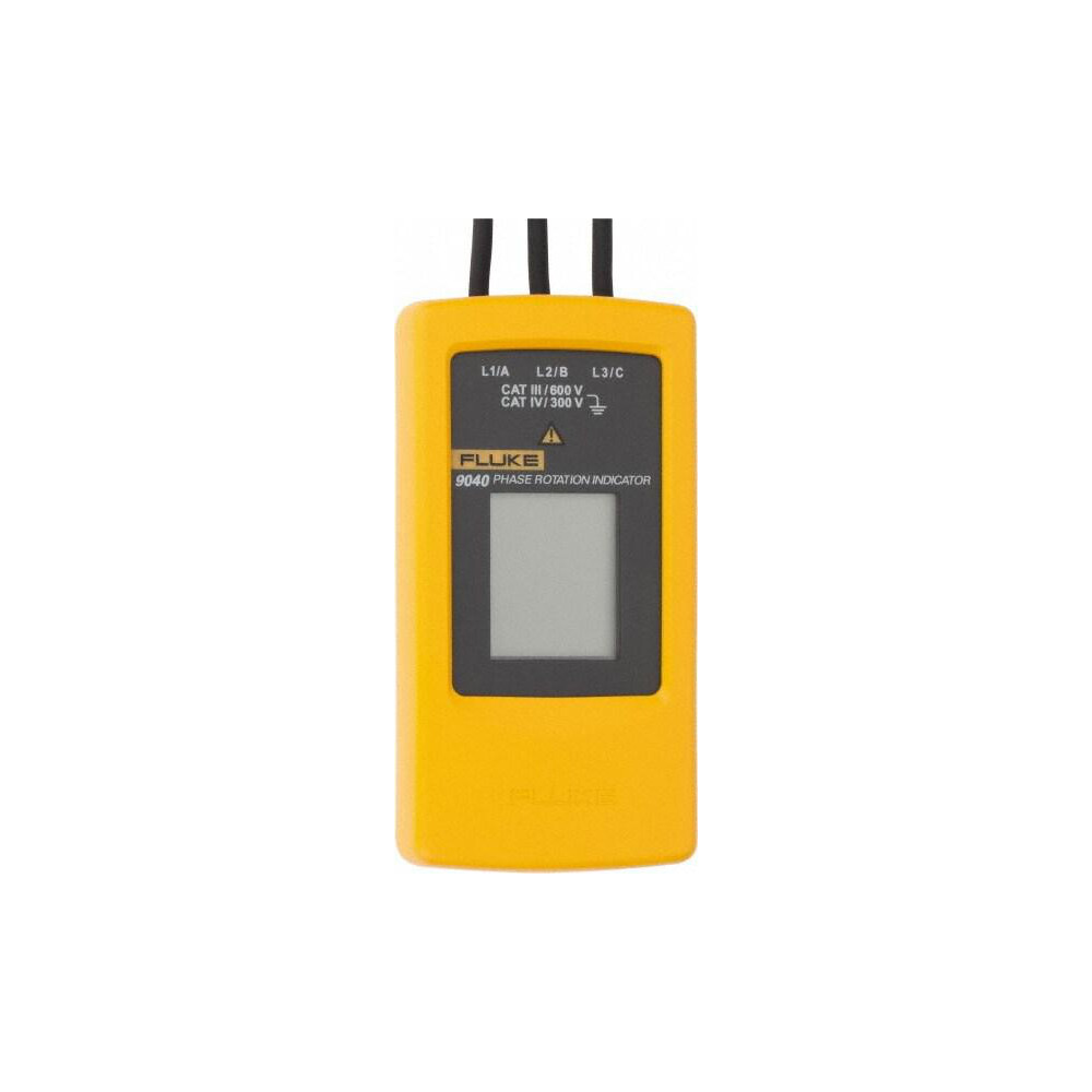Fluke - 3 Phase, 40 to 700 VAC, 15 to 400 Hz, 32 to 104°F, LCD Display ...