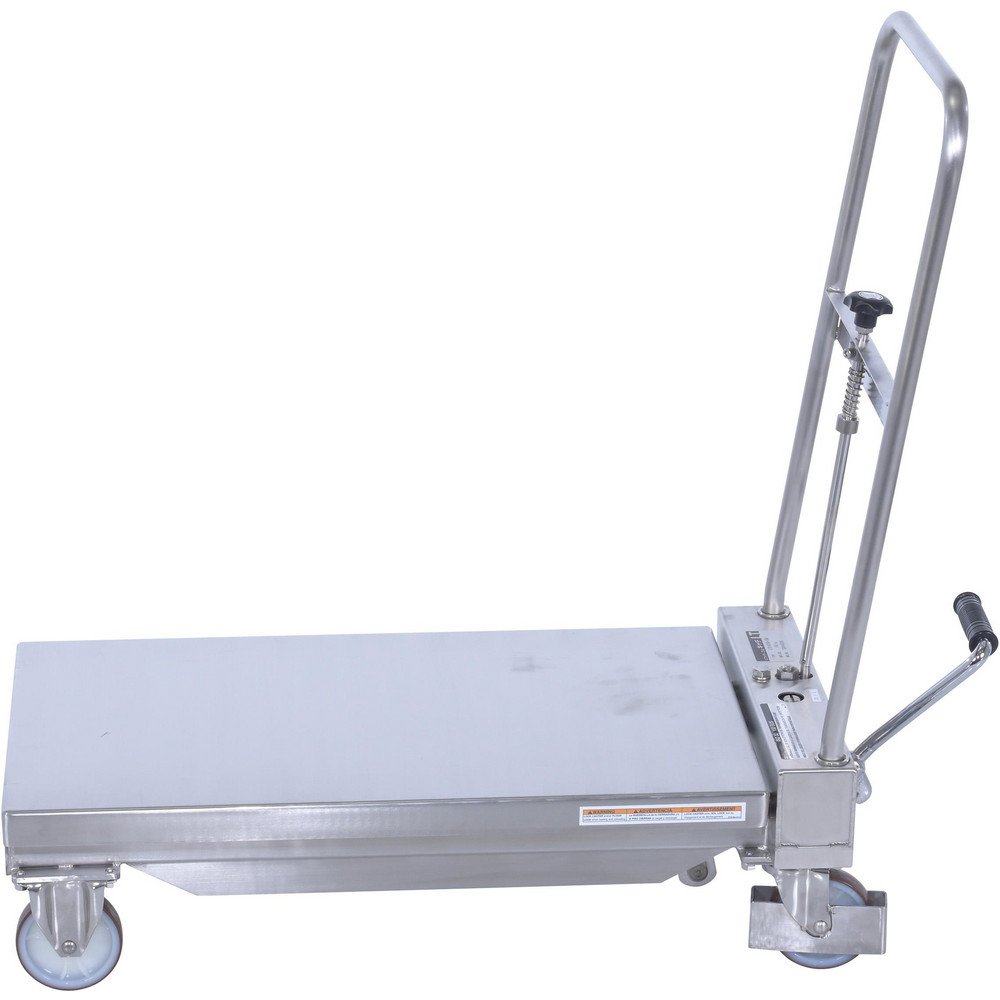 Vestil - Hydraulic Cart Utility Cart: 37-5/16" Long, 17-1/4" Wide ...