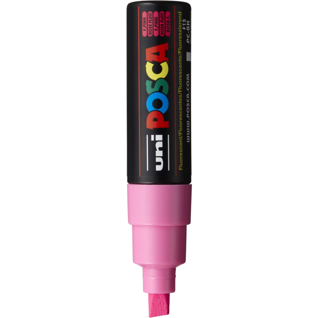 Uni-Ball - Liquid Paint Marker: Fluorescent Pink, Water-Based, Broad ...