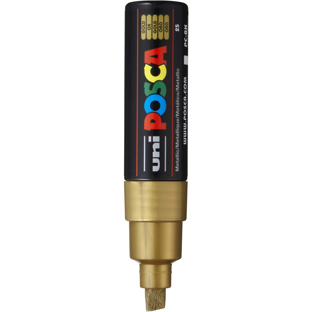 Uni-Ball - Liquid Paint Marker: Gold, Water-Based, Broad Tip | MSC Direct