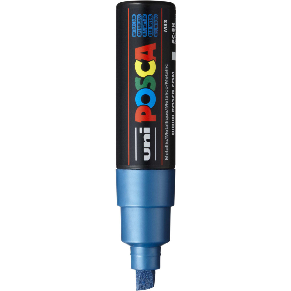 Uni-Ball - Liquid Paint Marker: Metallic Blue, Water-Based, Broad Tip ...