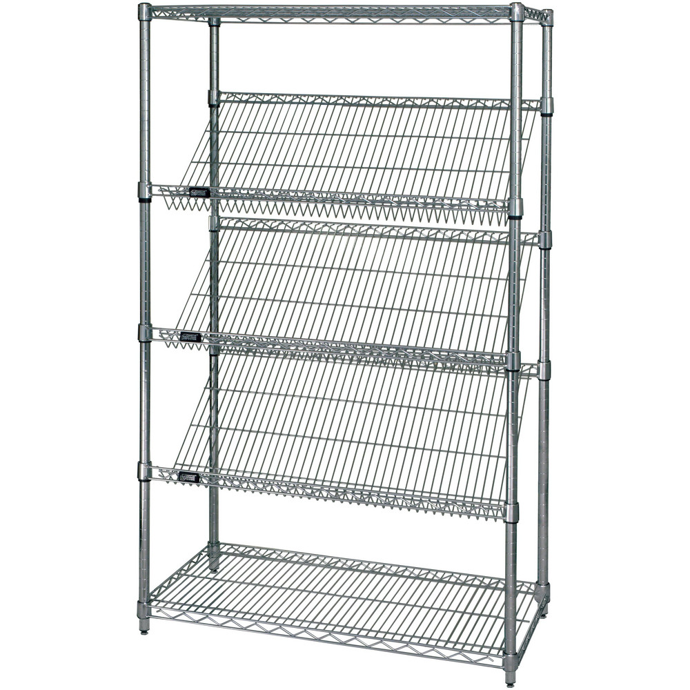 Quantum Storage - Wire Shelving: Shelving Type: Slanted Shelf Enclosed ...