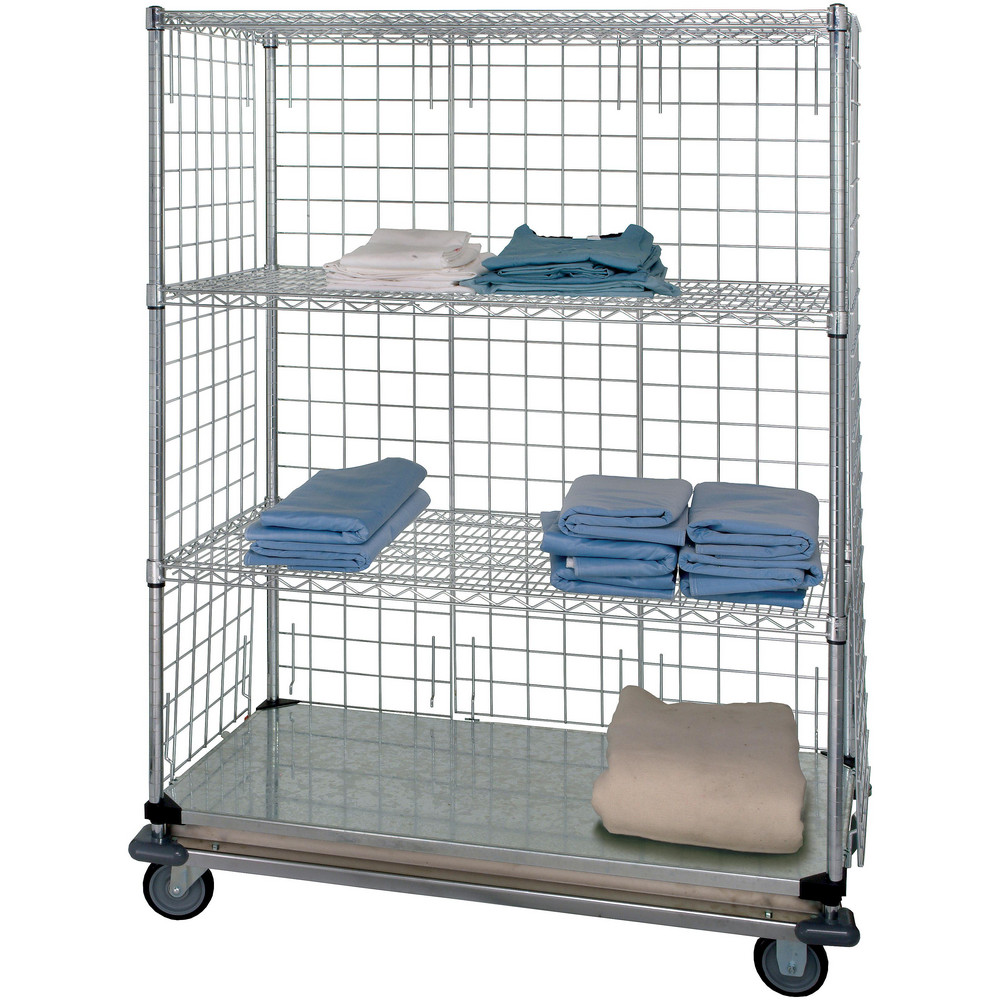 Quantum Storage - Wire Shelving: Shelving Type: Wire Enclosed Cart ...