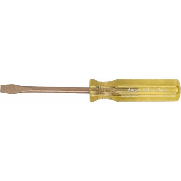 Ampco - Slotted Screwdriver: 3/16" Width, 6-5/8" OAL, 3-1/8" Blade ...