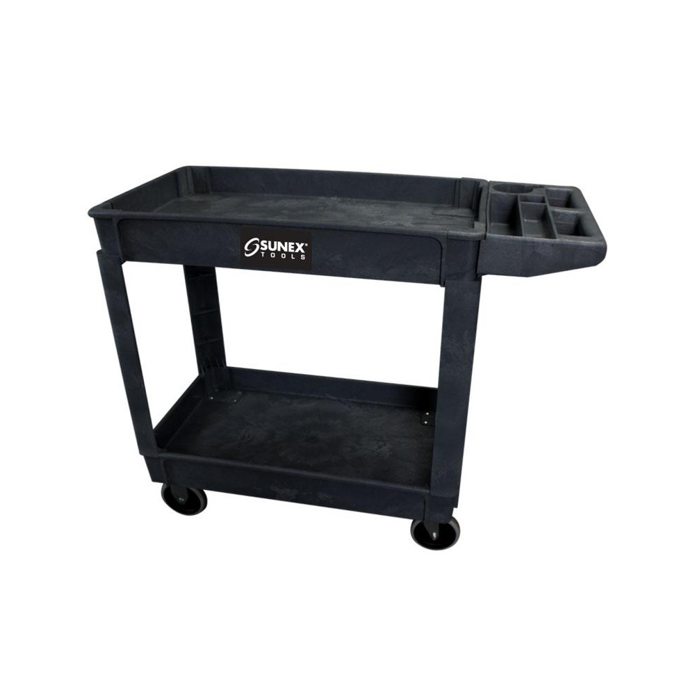 Sunex Tools - Shop Utility Cart: 41" Long, 33-1/2" Wide, Plastic, 500 ...