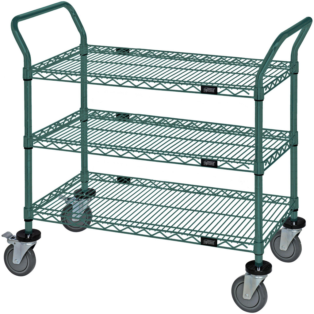 Quantum Storage - Utility Cart Utility Cart: 24" Long, 60" Wide, Epoxy ...