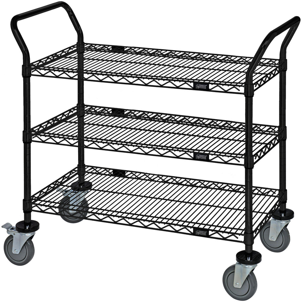 Quantum Storage - Utility Cart Utility Cart: 18" Long, 30" Wide, Epoxy ...