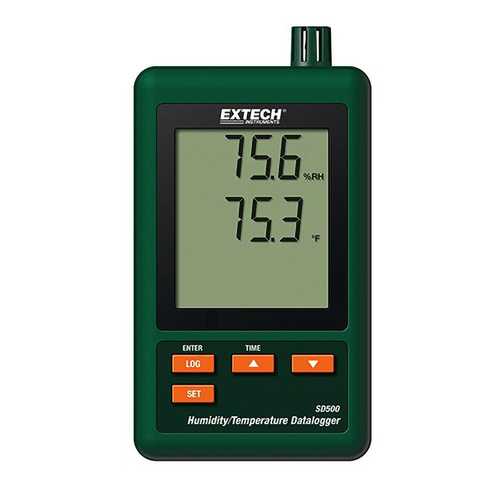 Extech - 32 to 122°F, 10 to 90% Humidity Range, Temp Recorder | MSC Direct