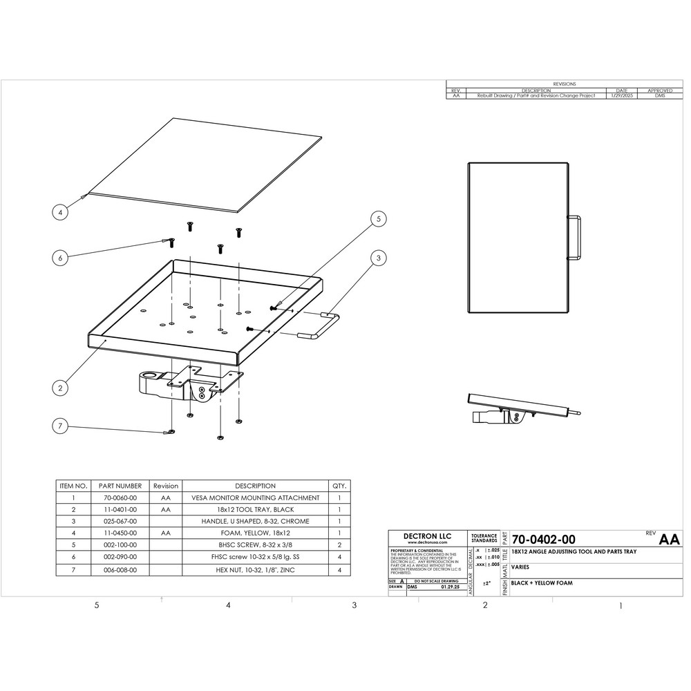 Dectron - Workbench & Workstation Accessories: Accessory Type: Tilting ...