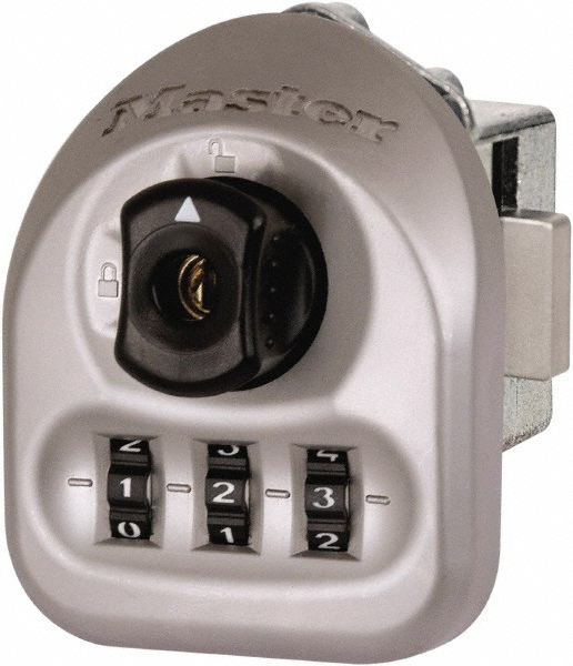Master Lock - 0.030 to 0.125" Door Thickness, Zinc Finish, 3-Digit ...