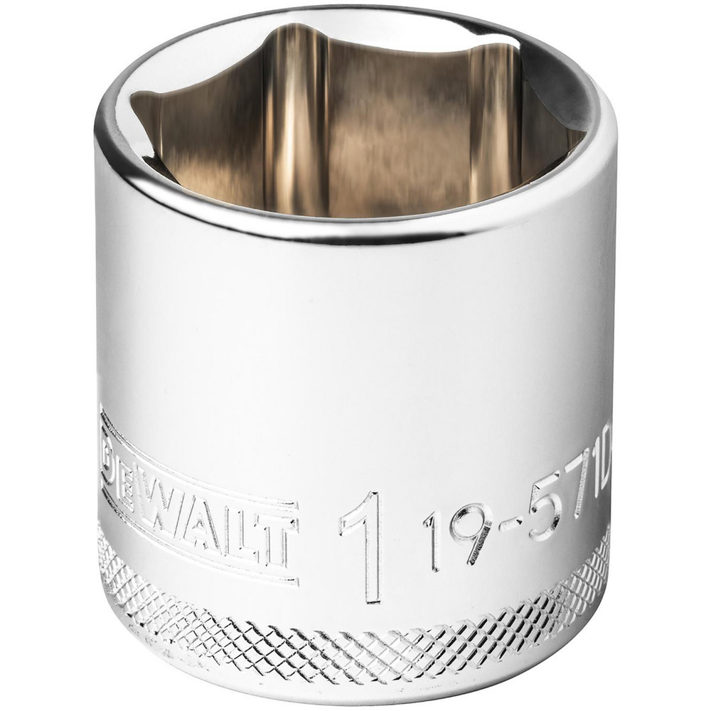 DeWALT - Standard Hand Socket: 3/8" Drive, 1" Socket, 6-Point | MSC Direct