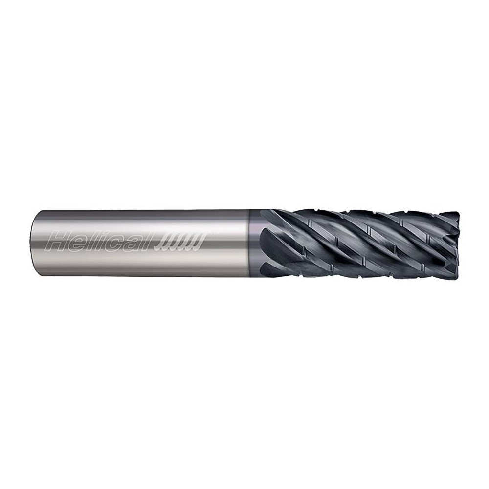 Helical Solutions - Corner Radius End Mill: 1/2" Dia, 1-5/8" LOC, 0.0300" Radius, 6 Flute, Solid ...