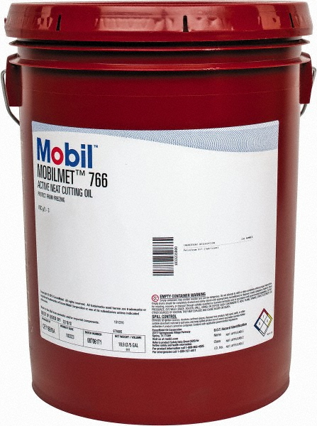 Mobil - Cutting Fluid: Mobilmet 766 Liquid, 5 gal Pail | MSC Direct