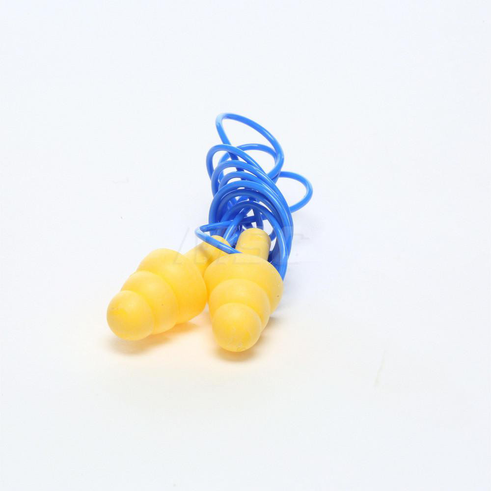 3M - Earplugs: 25 dB, Foam, Flanged, Push-In, Corded, n-Metal ...