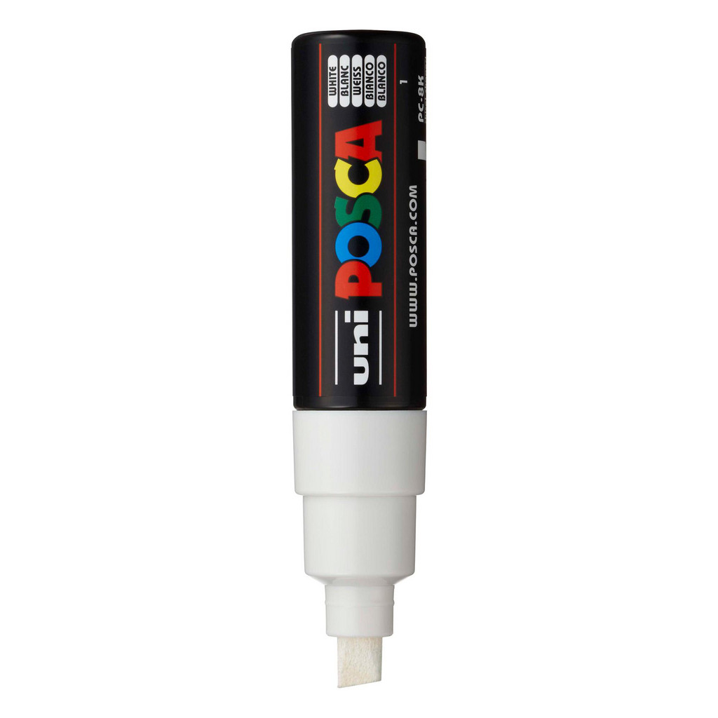 Uni-Ball - Liquid Paint Marker: White, Water-Based, Broad Tip | MSC Direct