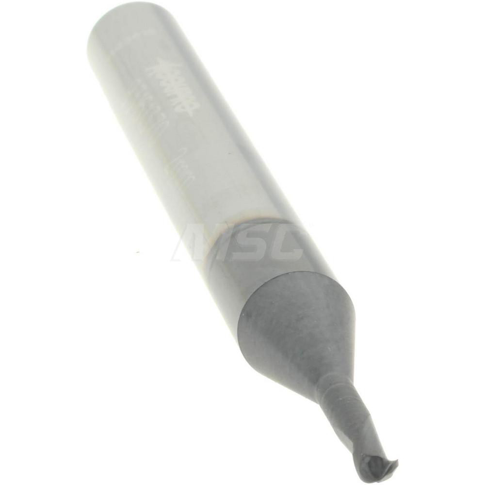Accupro - Ball End Mill: 2.00 mm Dia, 2.00 mm LOC, 2 Flute, Solid ...