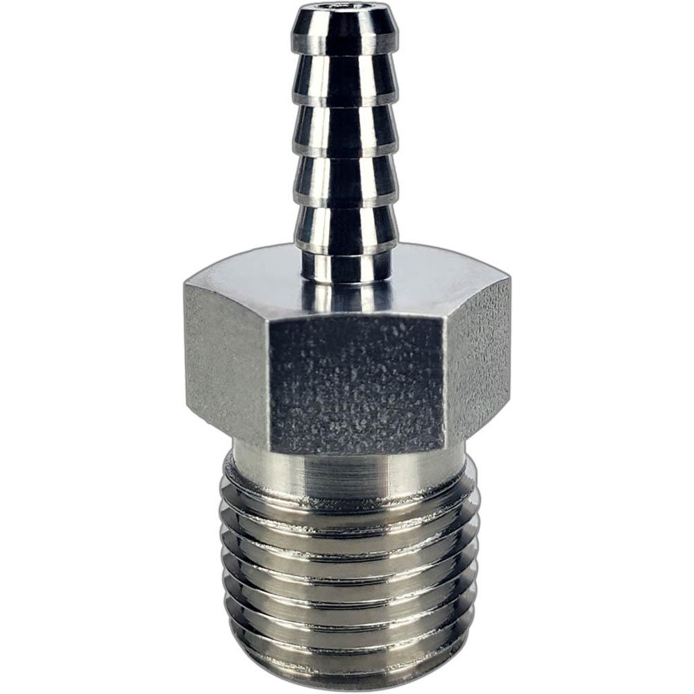 Parker - Barbed Tube Male Connector: 1/8" Barbs, 1/8" | MSC Direct