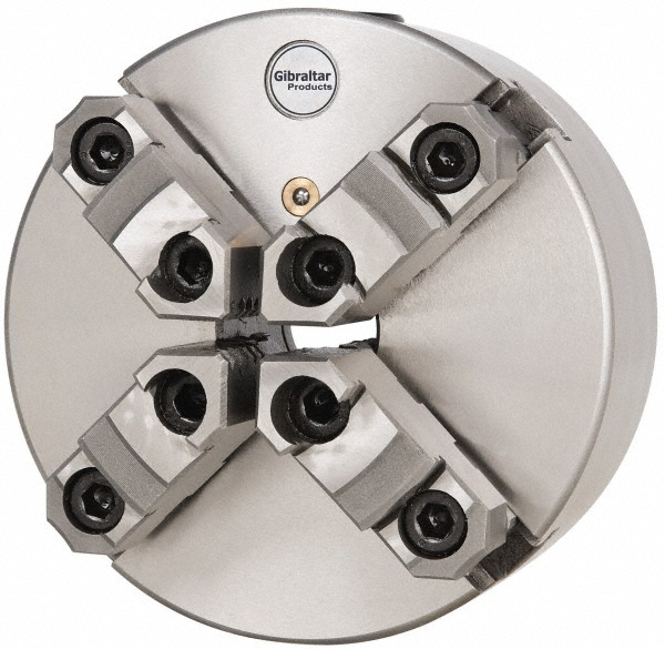 Gibraltar - 4 Jaws, 6" Diam, Self Centering Manual Lathe Chuck ...
