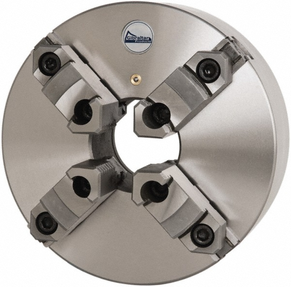 Gibraltar - Manual Lathe Chuck: 10", 4 Jaw, Self-Centering | MSC Direct