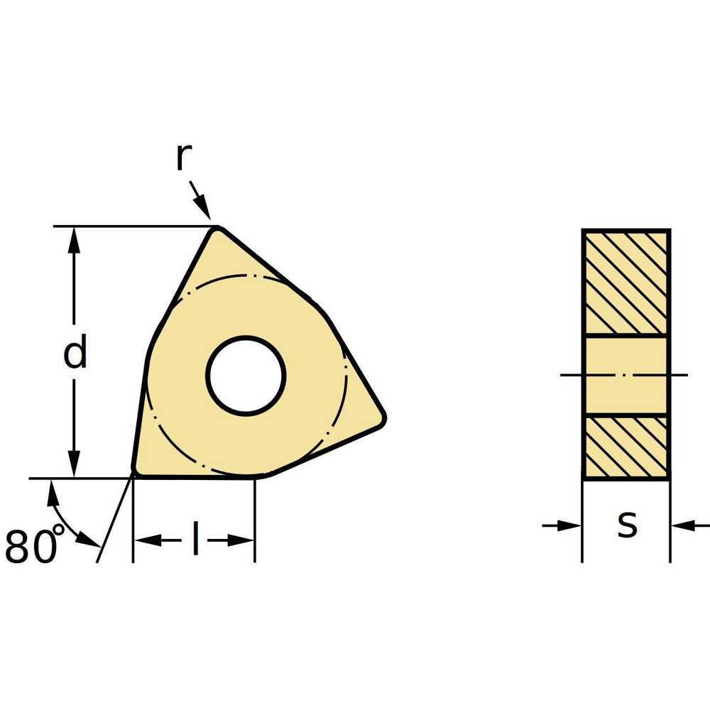 Walter - Turning Insert: WNMG080404-NMS WSM01, Carbide | MSC Direct